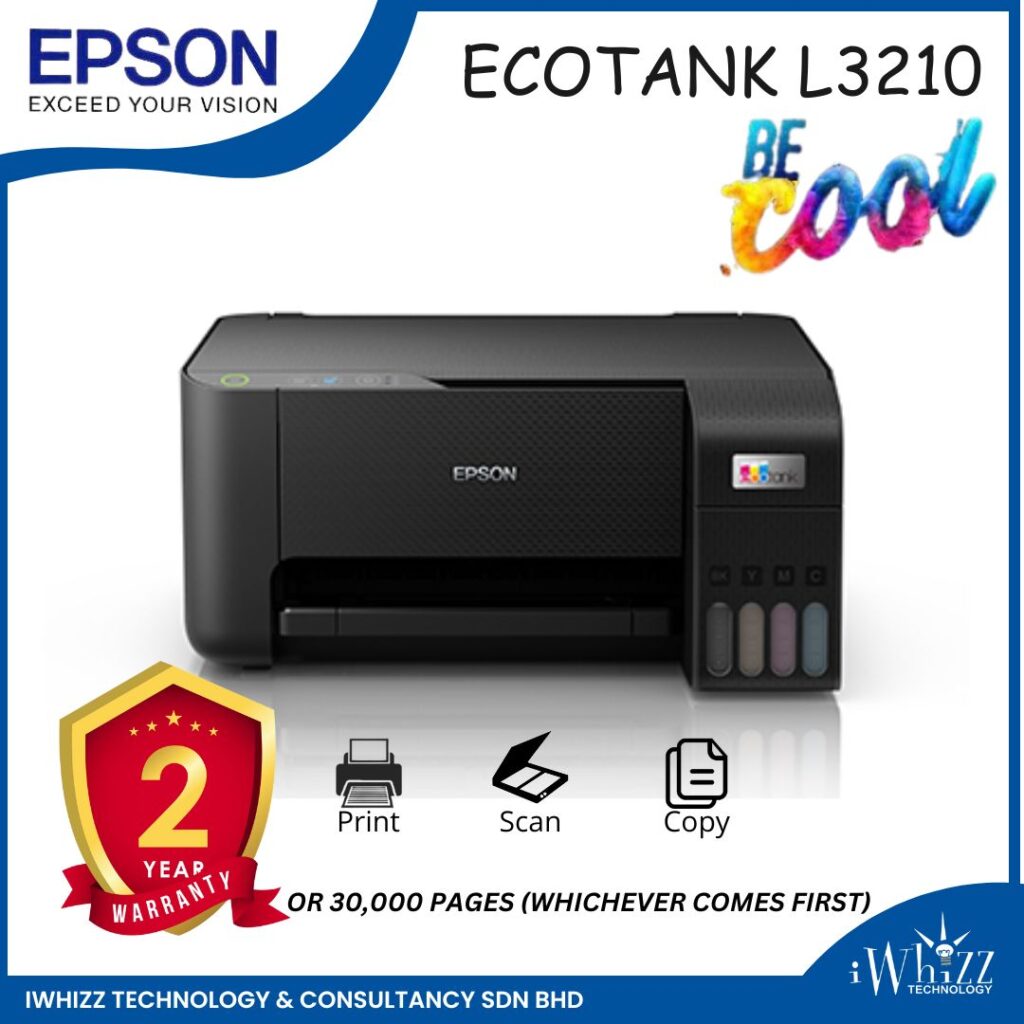 Epson L3210 Ink Tank AiO (Print, Scan, Copy) – iWhizzMall